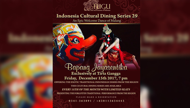 Tari Bapang Jayasentika Menghibur Tamu Hotel Tugu - TIMES Indonesia