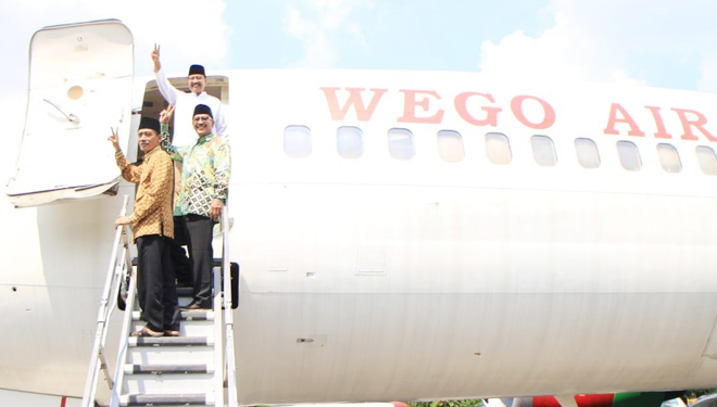 Gus Ipul Jajal Naik Pesawat di WEGO - TIMES Indonesia