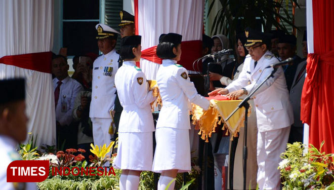 Upacara Kemerdekaan Di Kota Malang Berlangsung Khidmat Times Indonesia