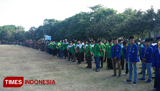Sambut Kirab Satu Negeri, Ratusan GP Ansor dan Banser Bali Gelar Apel ...