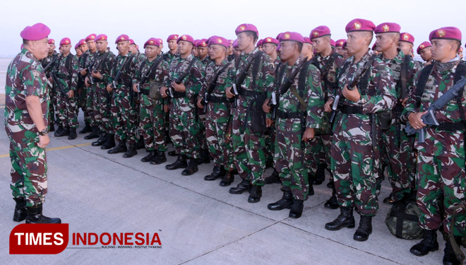Marinir Pasmar 2 Surabaya Kirim Prajurit untuk Pemulihan Gempa Palu ...