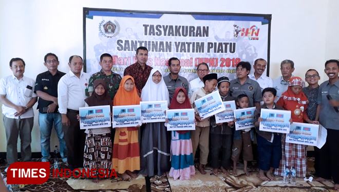 Tasyakuran HPN, PWI Tuban Bumi Wali Santunan Anak Yatim - TIMES Indonesia