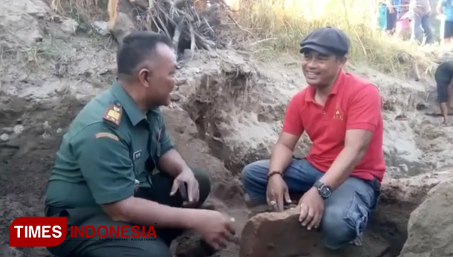 Danramil Kandangan Tinjau Langsung Lokasi Struktur Bangunan Diduga ...