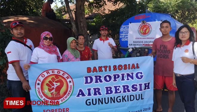 DPD Foreder Yogyakarta Lakukan Dropping Air di Kabupaten Gunungkidul ...