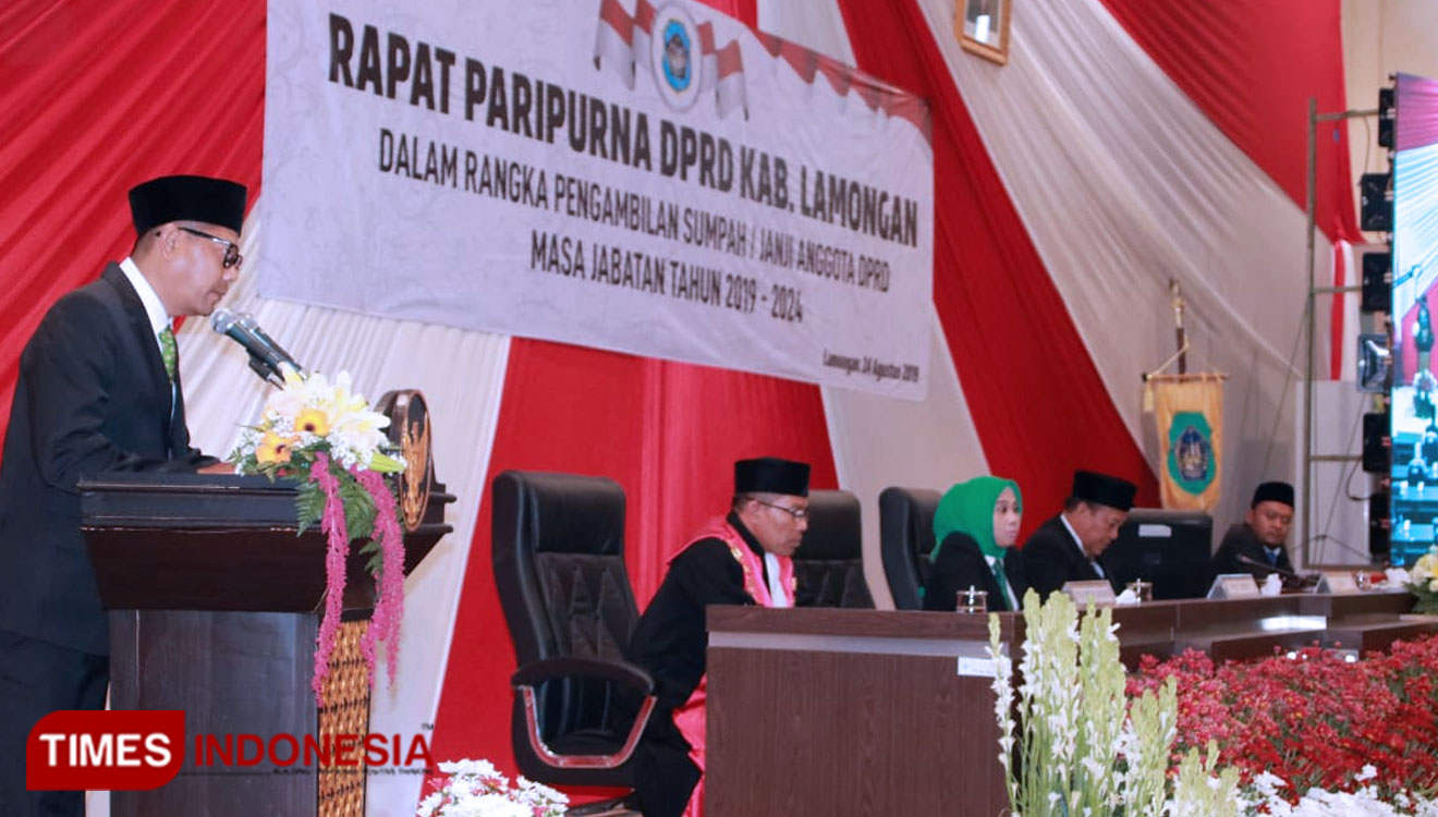 50 Anggota DPRD Lamongan Resmi Dilantik - TIMES Indonesia