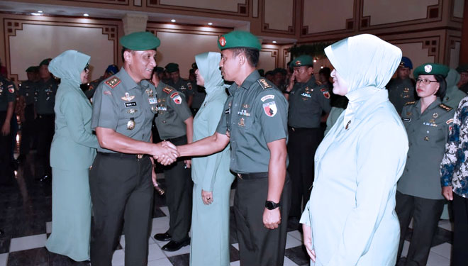 Pangdam V Brawijaya Pimpin Laporan Korps Kenaikan Pangkat Perwira