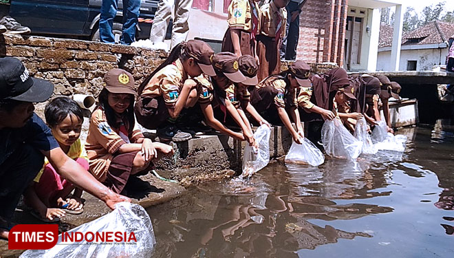 Warga Giripurno Rintis Sungai Wisata, Parit Berair Jernih Diisi Ikan ...