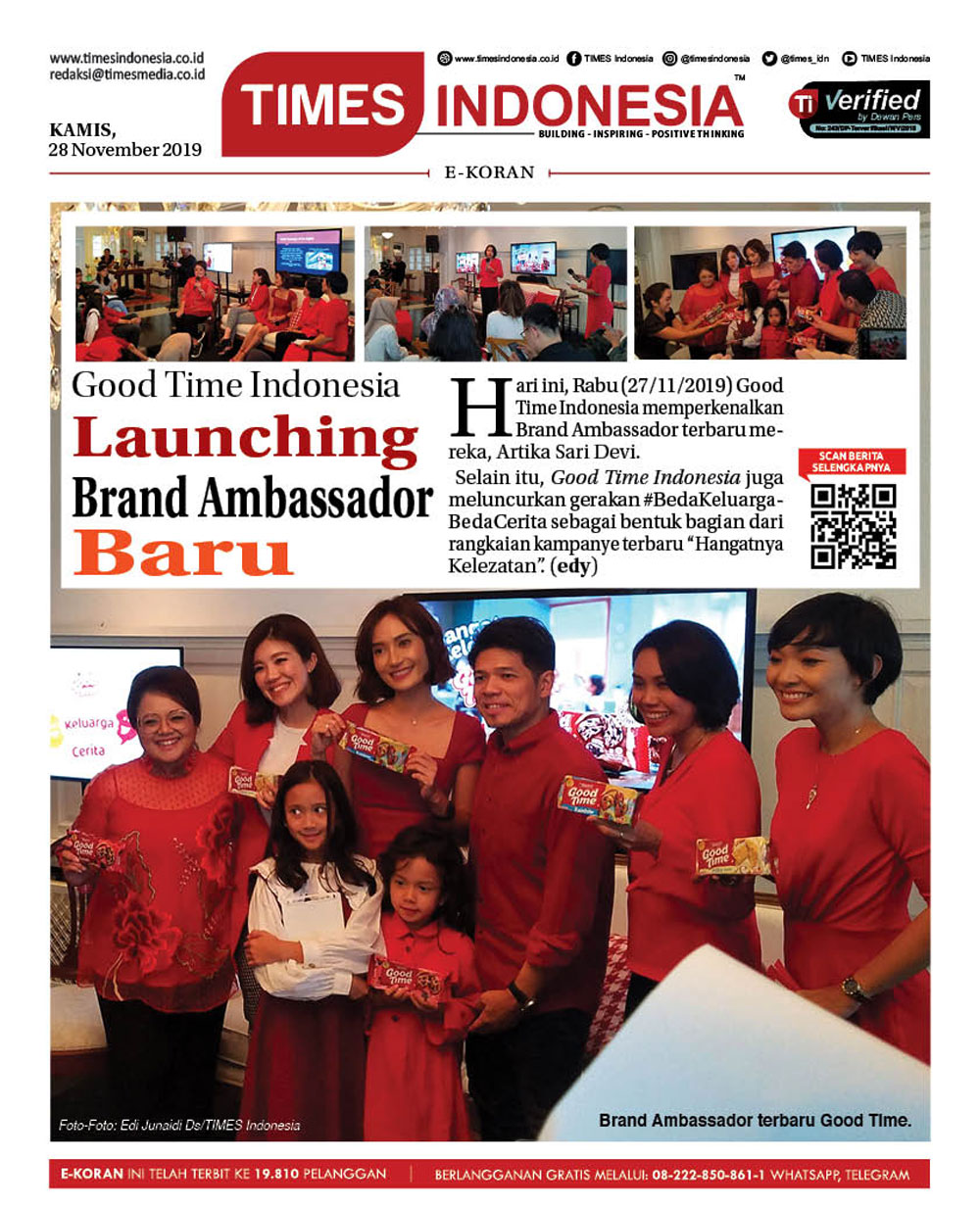 Good Time Indonesia Launching Brand Ambassador Baru - TIMES Indonesia