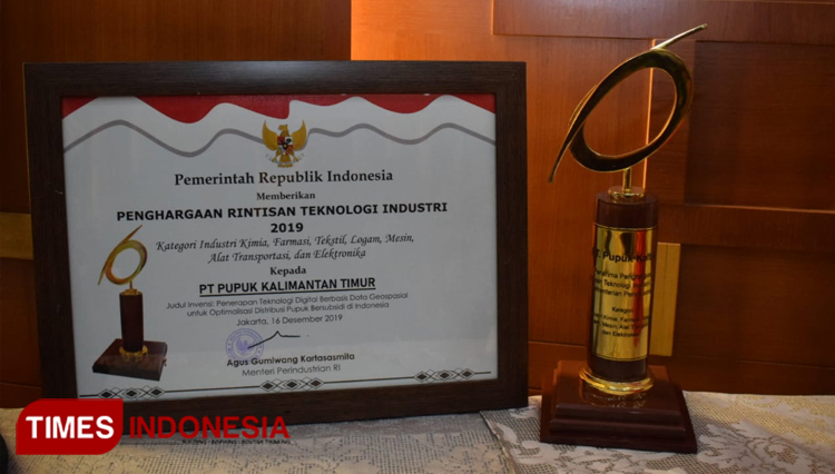 Pupuk Kaltim Raih Sertifikat Standar Industri Hijau dan Penghargaan Rintisan Teknologi - TIMES ...