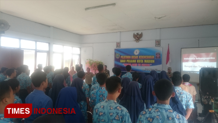 Tagana Kota Madiun Bekali Pelajar SMP Penanggulangan Bencana - TIMES ...