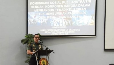 Pusjianstra TNI Gelar Komsos Bersama Komponen Bangsa - TIMES Indonesia