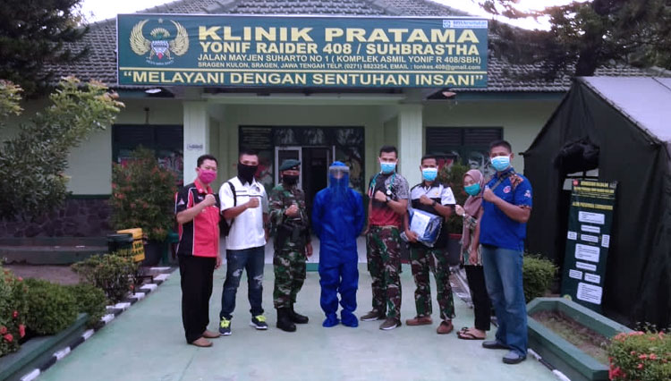 Forum Mobil Sragen Asri Sumbang APD ke Batalyon Raider 408 Suhbrastha ...
