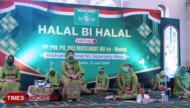 Halal bi Halal Virtual Muslimat NU se-Dunia, Ini Harapan Khofifah untuk ...