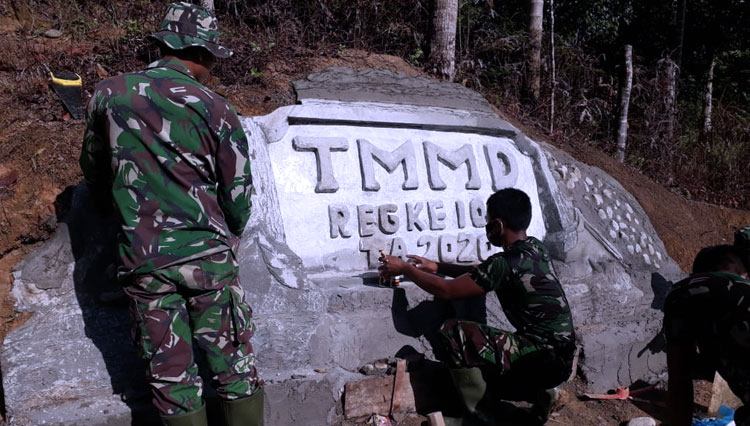 Tugu Prasasti TMMD Kodim Aceh Barat Jadi Saksi Kemanunggalan TNI ...