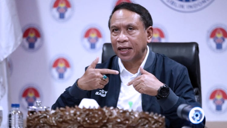 Menpora RI Menerima Audiensi Ketua FORMI Hayono Isman Melalui Virtual ...