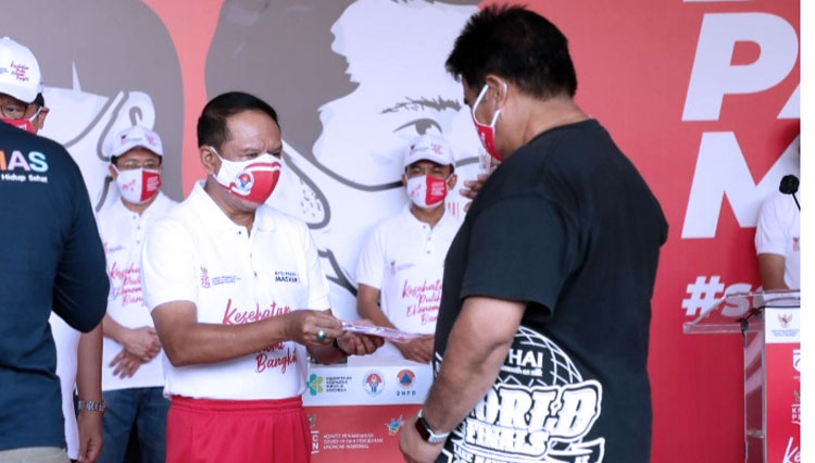 Menpora RI Ikut Kampanye Nasional Gerakan Pakai Masker - TIMES Indonesia
