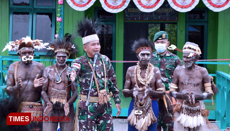 Empat Ketua Adat Distrik Fayit Kabupaten Asmat Ikut Resmikan Koramil ...