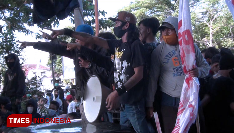 Banyak Pelajar Dan Preman Bertato Saat Demo Tolak Uu Cipta Kerja Di