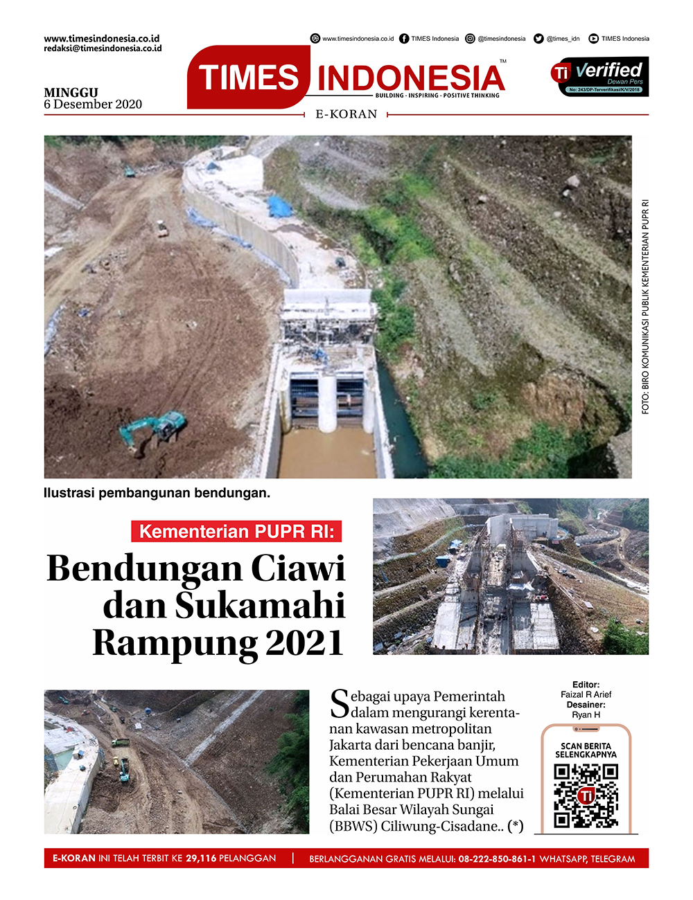 Edisi Minggu, 06 Desember 2020: E-Koran, Bacaan Positif Masyarakat 5.0 - TIMES Indonesia