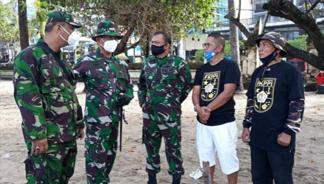 Kodam IX Udayana dan GM FKPPI Bali Gelar Karya Bakti di Pantai Kuta ...