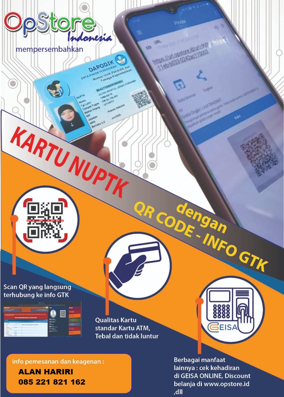 Kemajuan Teknologi di Dunia Pendidikan, Guru Kini Miliki Kartu NUPTK ...