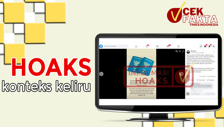 [CEK FAKTA] Nama di Surat Vaksin Harus Sesuai Paspor - TIMES Indonesia