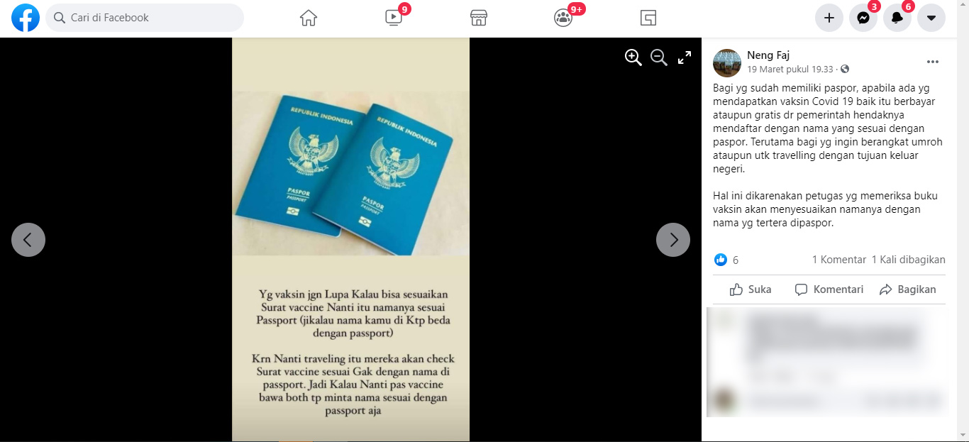 [CEK FAKTA] Nama di Surat Vaksin Harus Sesuai Paspor - TIMES Indonesia