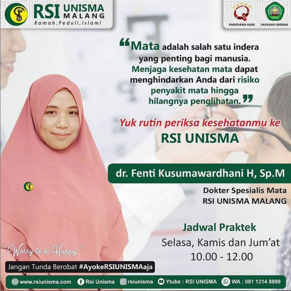 Penyuluhan Kesehatan Bersama Dokter Spesialis Mata RSI Unisma, Waspadai ...