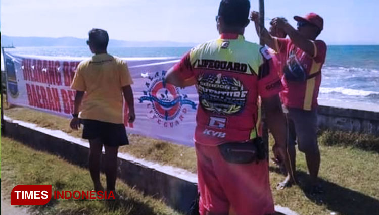 Area Berbahaya di Objek Wisata Pangandaran Dipasang Rambu Keselamatan ...