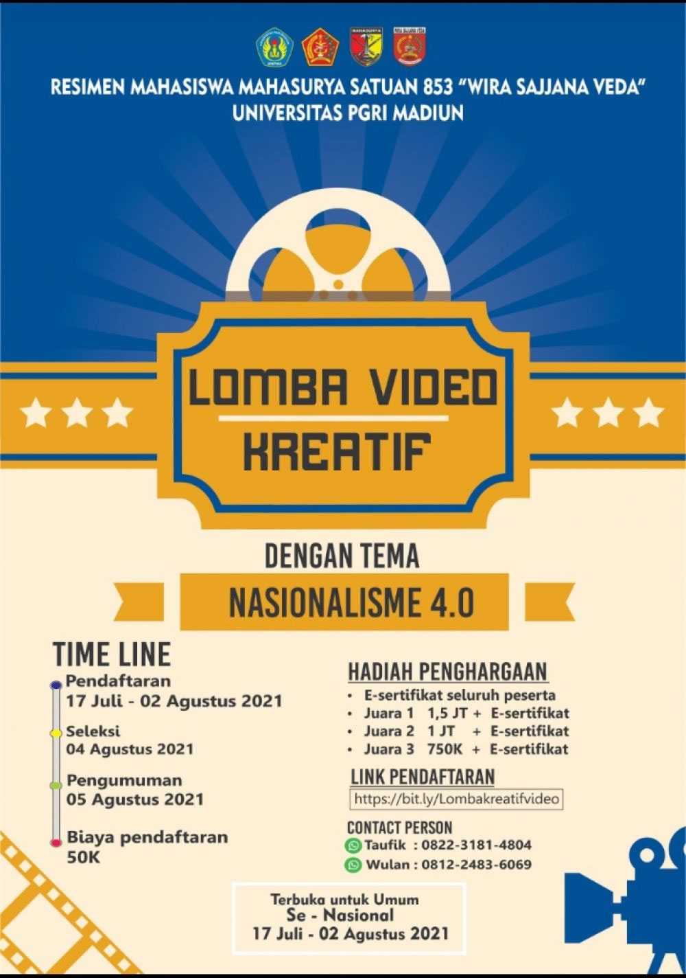 Bangkitkan Nasionalisme, Menwa Unipma Madiun Gelar Lomba Video Tingkat ...