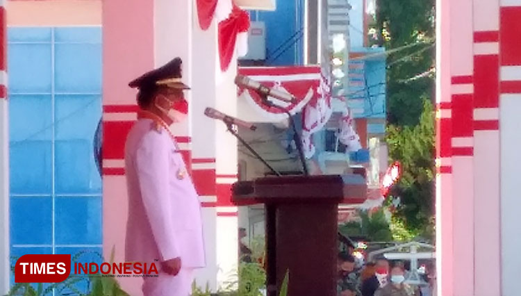 Wali Kota Bitung Jadi Inspektur Upacara HUT Ke-76 RI - TIMES Indonesia