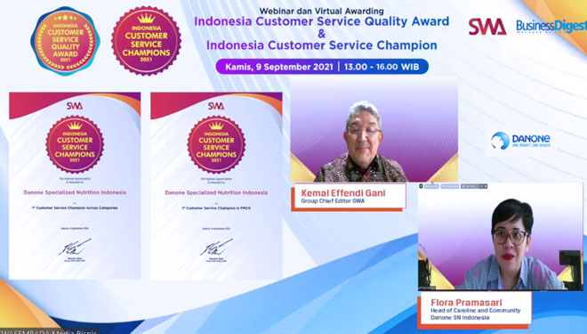 Danone SN Indonesia Raih Dua Penghargaan Customer Service Champions ...