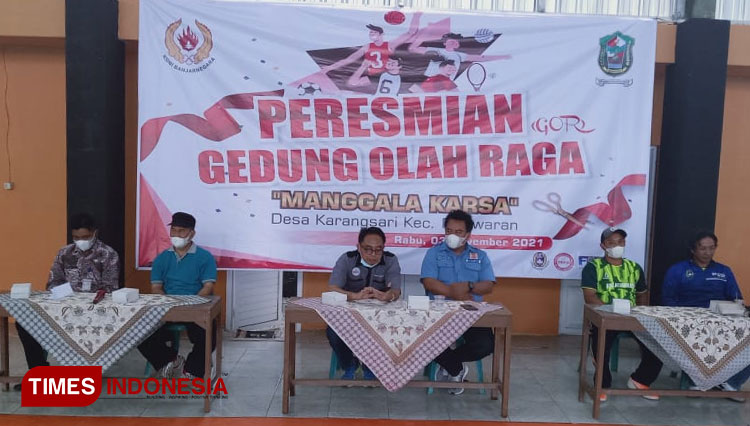 GOR Mandala Karsa Karangsari Diresmikan KONI Banjarnegara - TIMES Indonesia