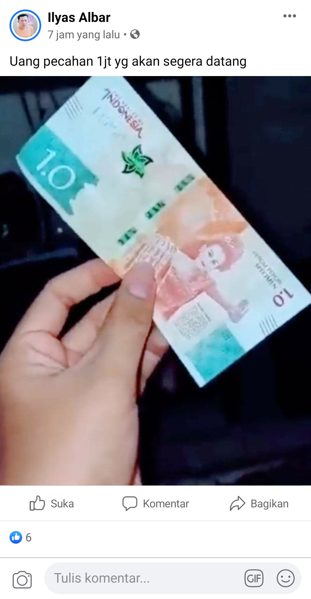  CEK FAKTA Foto Uang Kertas Pecahan Senilai Rp1 Juta TIMES Indonesia