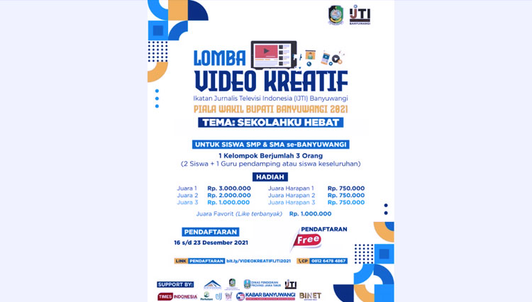 Yuk Ikutan Lomba Video Kreatif Piala Wakil Bupati Banyuwangi 2021 ...